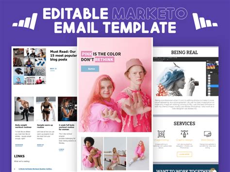 An Editable Marketo Drag And Drop Responsive Email Newsletter Template