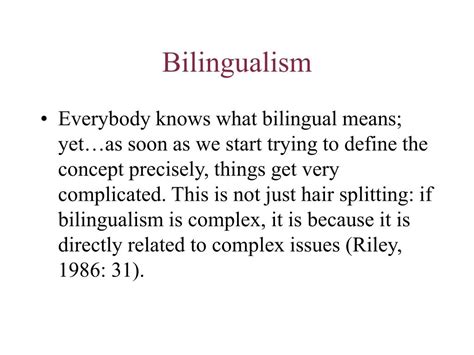 Ppt Bilingualism Powerpoint Presentation Free Download Id 1242524