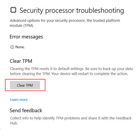 如何修复 Windows 中的 受信任的平台模块发生故障”错误