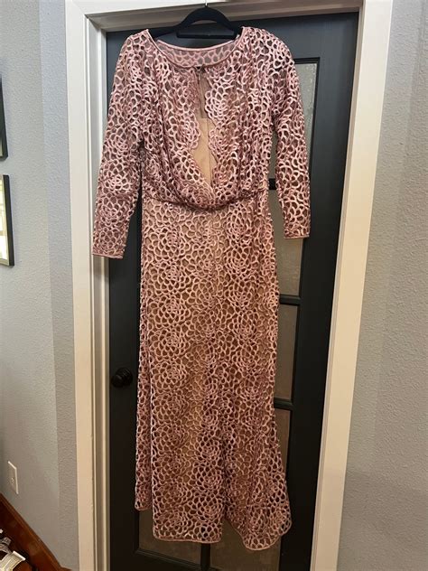 Tadashi Shoji Dress Beautiful Rose Gold Long Gown Size 8 Etsy
