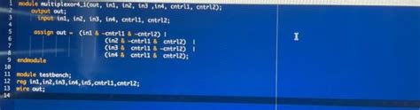 Solved Please Write Testbench For This Code In Order To Have Chegg Com