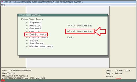 How To Delete Voucher Numbers From All Debit Note Vouchers In Marg