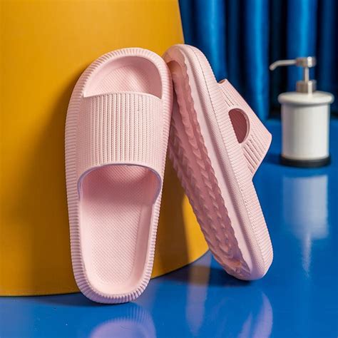 Extremely Comfy Cloud Slippers For Women And Men Shower Slippers Bat