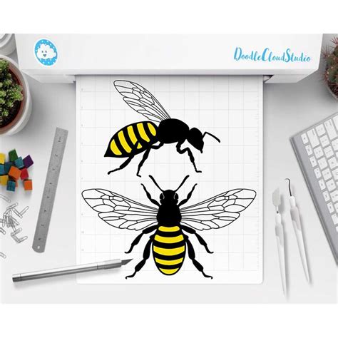 Bee Svg Honey Bee Svg Insect Svg Bee Svg Files For Silhou Inspire Uplift
