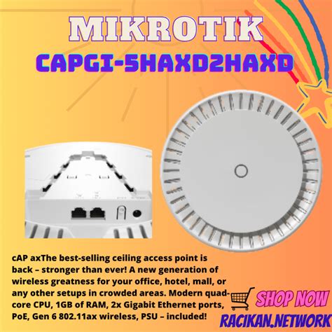 Jual Mikrotik CAP Ax CAPGi HaxD HaxD CAP AX WiFi Access Point Shopee Indonesia