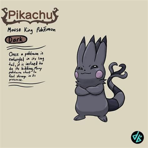 Dark Type Pikachu R Fakemon