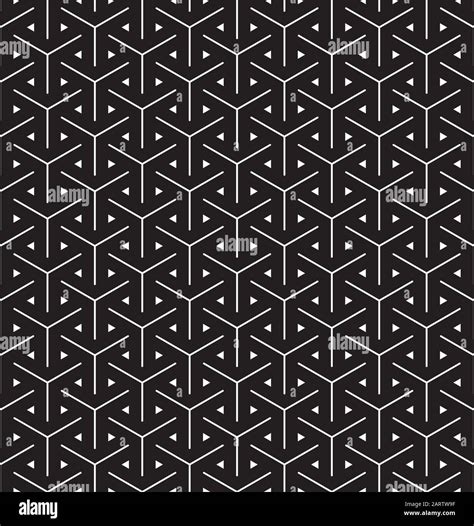 Seamless Vintage Inline Inset Offset Triangle Pattern Background Stock
