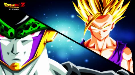 Cell Perfect Vs Gohan Dragon Ball Z By Dradek On Deviantart