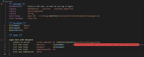 Error The Text Field Could Not Be Filled The Server Threw An Exception 0x80010105 Rpce