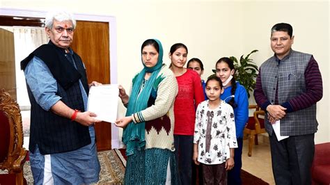 India News Jammu And Kashmir Lg Manoj Sinha Issues Appointment Letter