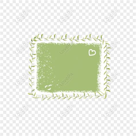 Free Hand Drawn Green Plant Leaves Cartoon Cute Borders Can Be Commer Hand Drawn Green Plant