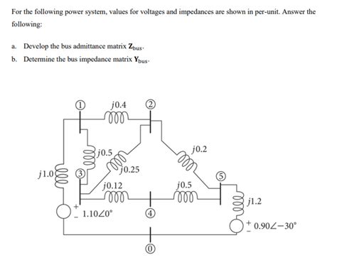 Solved For The Following Power System Values For Voltages