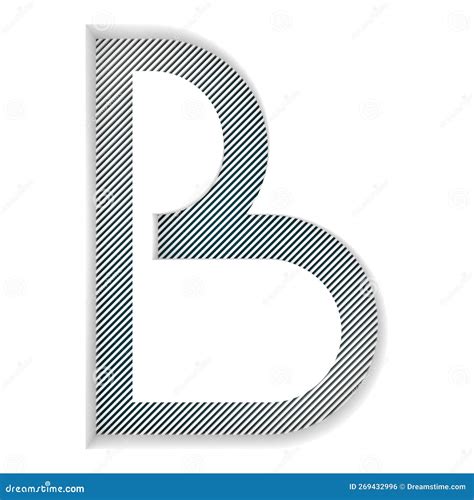 D Rendered Illustration Indented Decorative Letter Custom Art Font