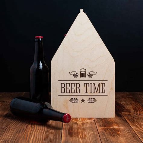 Ящик для пива Beer Time для 6 пляшок Бежевий Beige англійська R 820 Id 1932025142 ціна