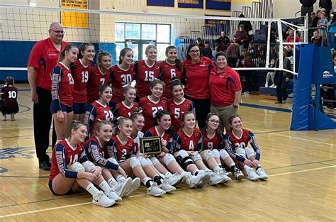 State Tournament Scoreboard No 1 Frontier Girls Volleyball Defeats No