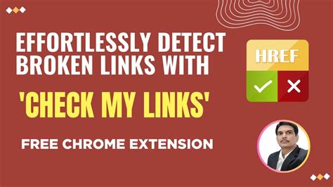 Check Broken Links Fast Free Chrome Tool Check My Links From Selectorshub Youtube