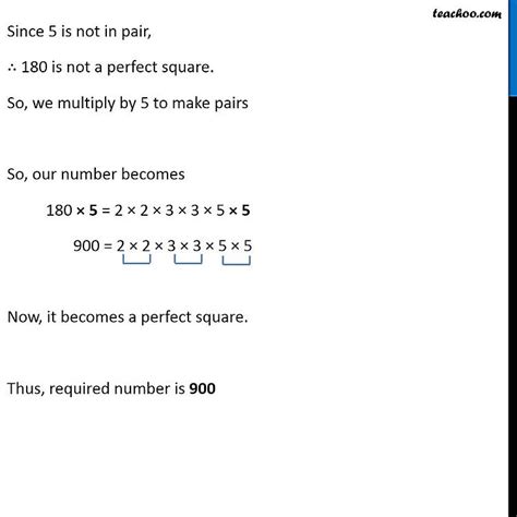 Ex Find The Smallest Square Number That Is Divisible By