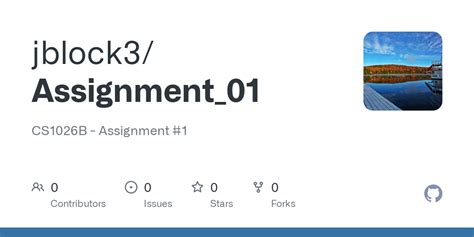 GitHub Jblock Assignment CS B Assignment
