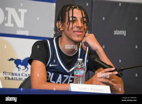 Justin Pippen Son Of Scottie Pippen During Sierra Canyon Basketball