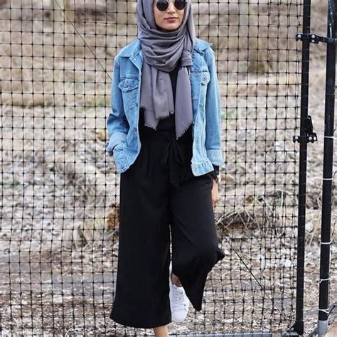 موضة البنطلون الواسع للمحجبات 2018 Girls Jeans Fashion Hijab Fashion