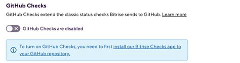GitHub Checks With The Bitrise GitHub App Bitrise Docs