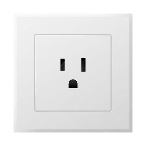 Premium Vector Socket Power Wall Mounted Outlet 3d Realistic For American Type Electrical