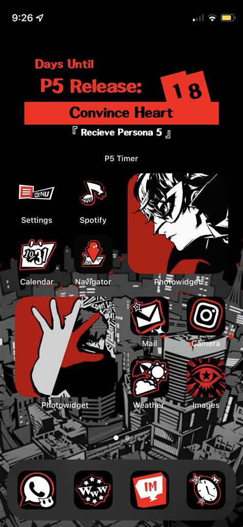 My Persona 5 Phone Screen R Persona5