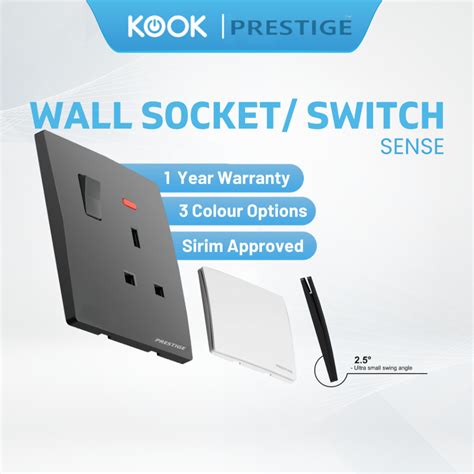 Prestige Socket And Switch Modern Design Suis Elektrik Sirim Approved