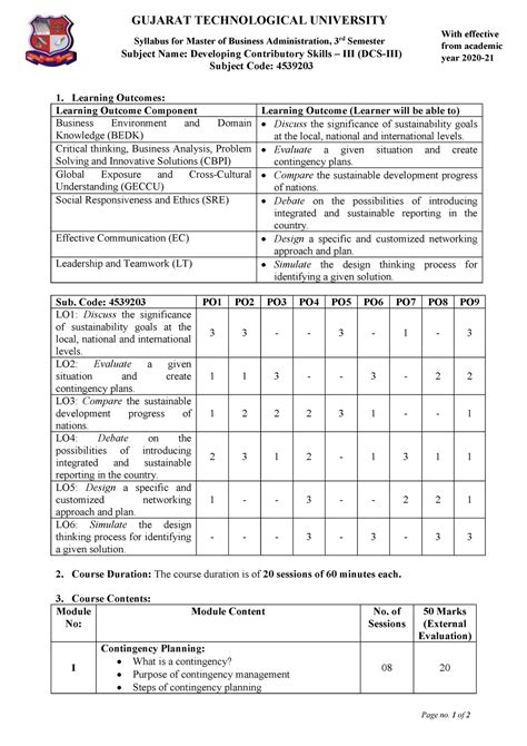4539203 Dcs Iii Syllabus Of Gtu Sem 3 Gujarat Technological University Syllabus For Master