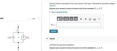 Find The Thévenin Equivalent Of The Circuit Shown In