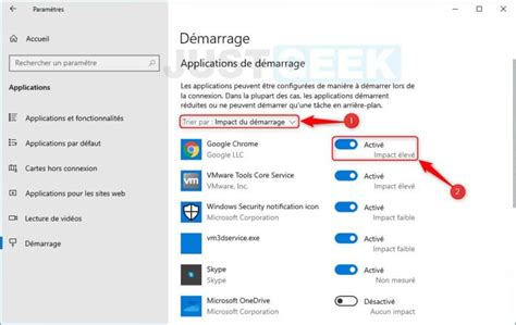 Désactiver Les Programmes Au Démarrage De Windows 10