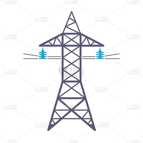 输电线塔架、电塔。