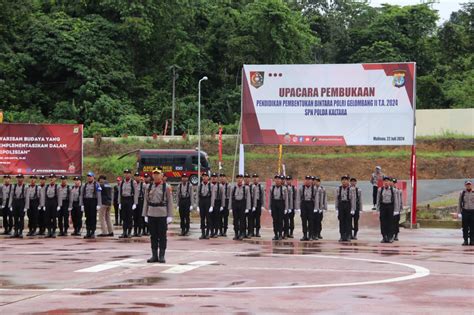 Wakapolda Kaltara Pimpin Upacara Pembukaan Pendidikan Bintara Polri Gel