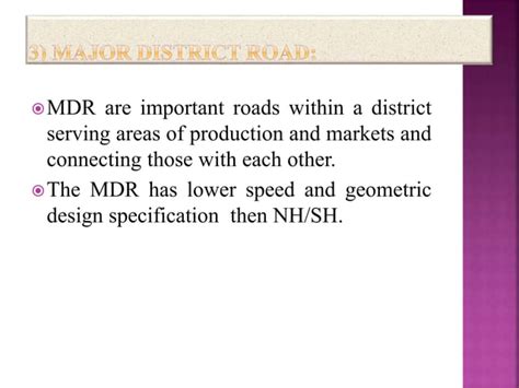Classification Of Roads Pptx