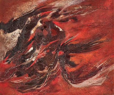 Yasse Tabuchi Japan 1921 2009 Braise Dans Le Champ Art