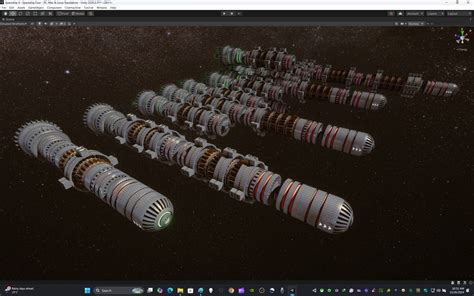 Modular Spaceship Four 3d Model By Apuart