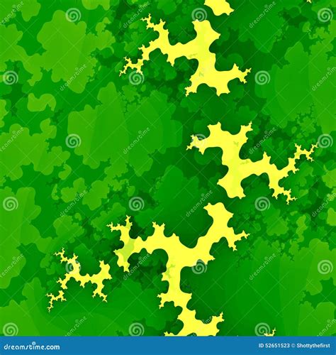 Green Forest Fractal Or Clouds Creative Abstract Concept Grunge Background Unique Digital