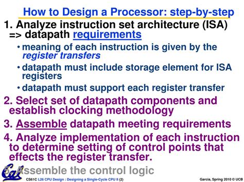 PPT Inst Eecs Berkeley Edu Cs61c UC Berkeley CS61C Machine Structures Lecture 26 CPU Design