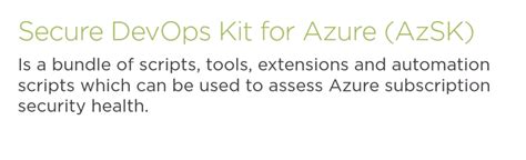 Secure Devops Kit For Azure Azsk Dr Ware Technology Services Microsoft Silver Partner