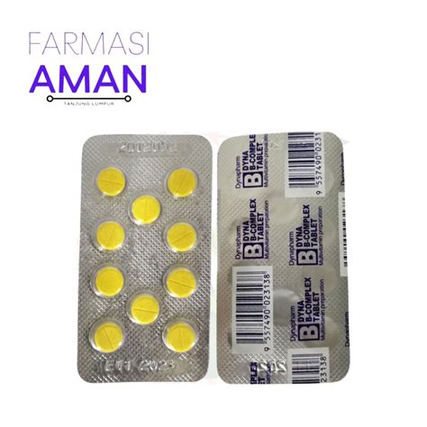 Dyna B Complex Tablet 100mg 10s Shopee Malaysia
