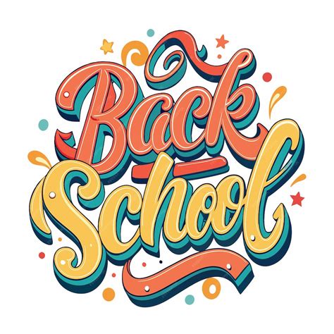 Colorful Back To School Lettering Premium Ai Generated Vector