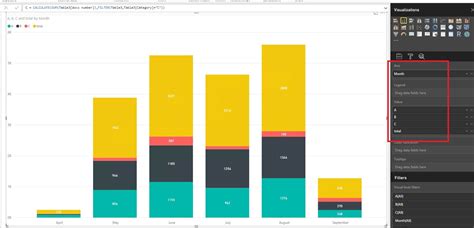 Solved Show Total In Stacked Column Chart With Legend Microsoft