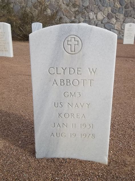 Gm3 Clyde Wesley Abbott 1931 1978 Mémorial Find A Grave