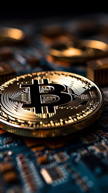 Premium Ai Image Close Up Photo Of Bitcoin Crypto Currency Vertical Mobile Wallpaper