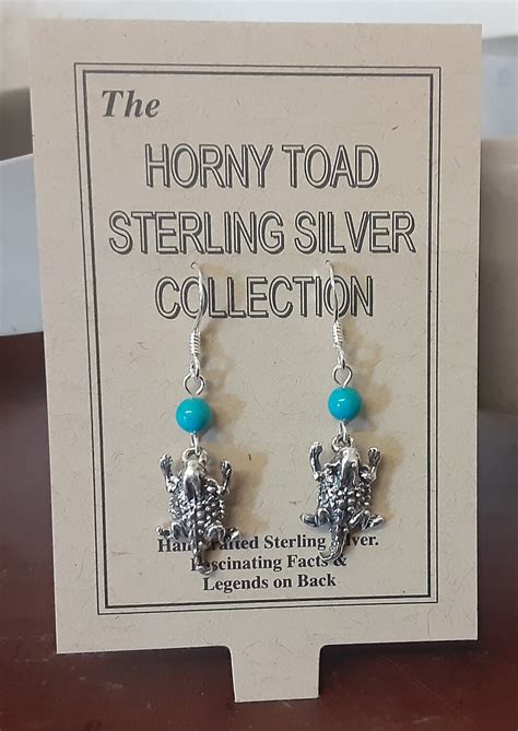 Horned Toad Horny Toad Horned Lizard Sterling Silver French Hook