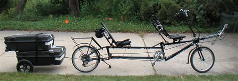 Used Bike Friday Doubleday Recumbent Tandem Bicycle Man