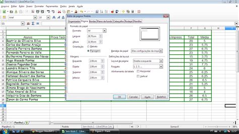MaisINFO Configurando Páginas no LibreOffice Calc