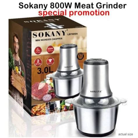 SOKANY W L Meat Grinder Machine Stainless Steel Food Processor Meat Grinder Lazada Singapore