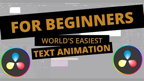 The Most Easy Text Animation For Beginners Davinci Resolve Tutorial