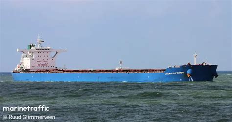 Ship Ocean Emperor Bulk Carrier Registered In Hong Kong Vessel
